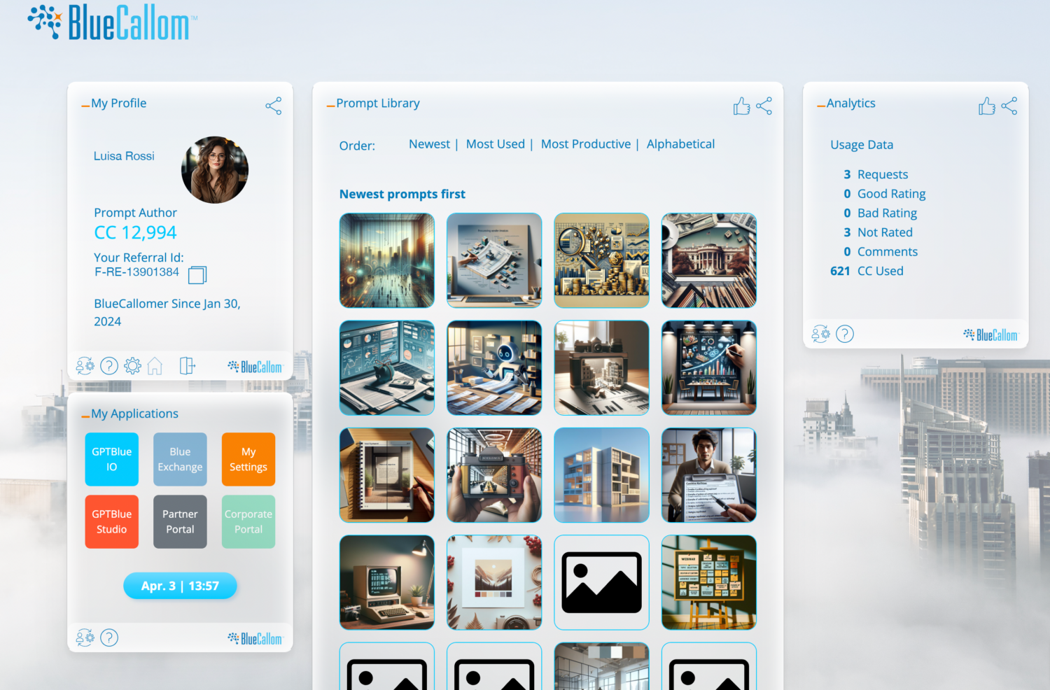 Generative-AI Application Development Platform - BlueCallom
